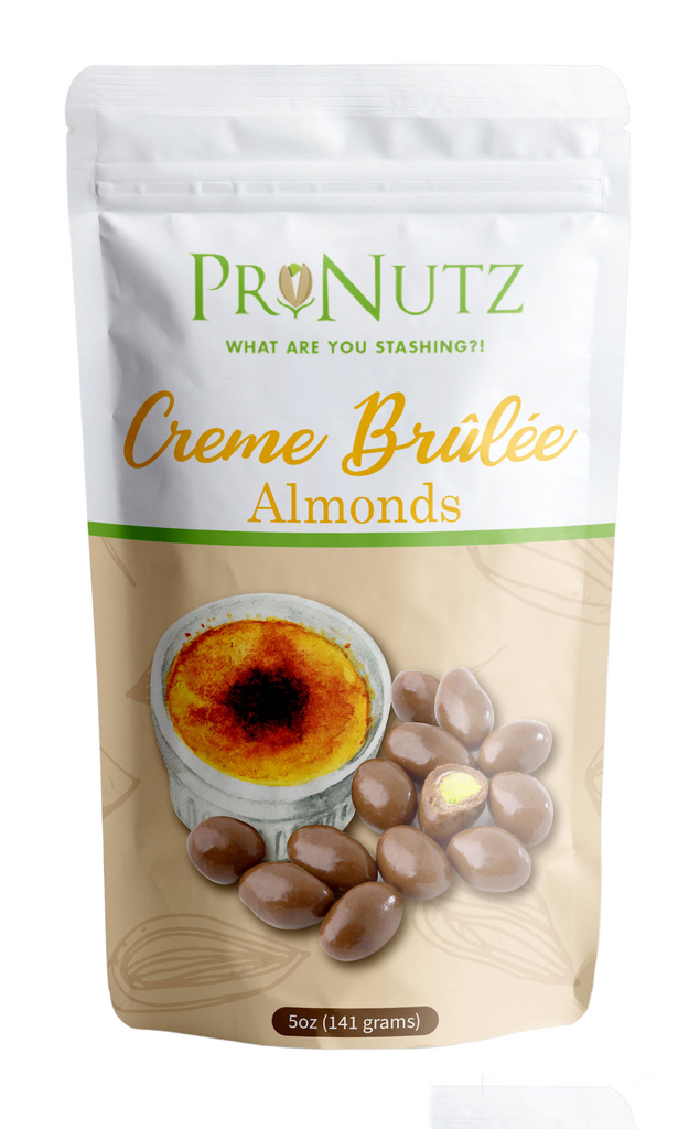 Pronutz: Milk Chocolate Creme Brûlée Almonds 8oz